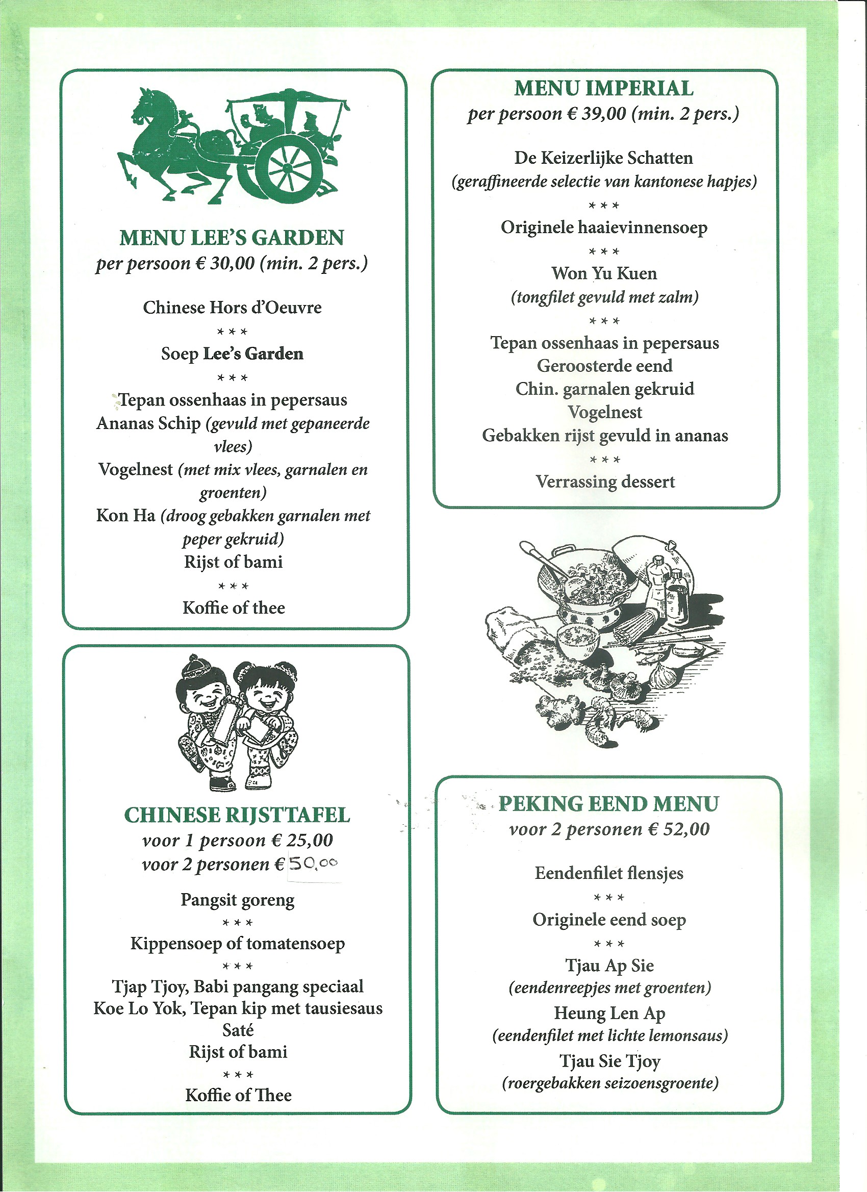 Nederlands menu | restaurantlee